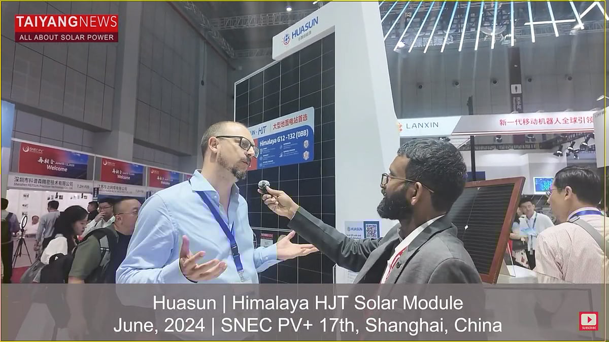 Huasun’s Product Innovations At SNEC 2024